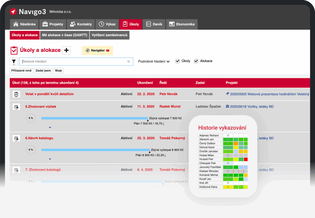 Navigo3 | software pro řízení projektů i celé firmy
